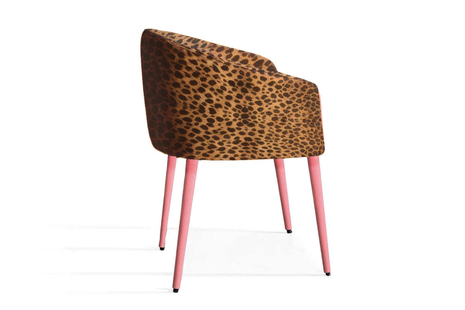 Utopía Dining Chair in Leopard Furry Velvet from Moanne for sale at Pamono