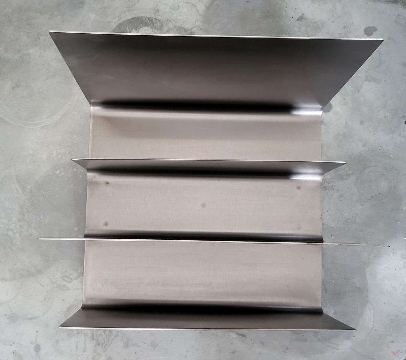 Space Age Brushed Aluminum Magazine Rack, France, 1970s for sale at Pamono