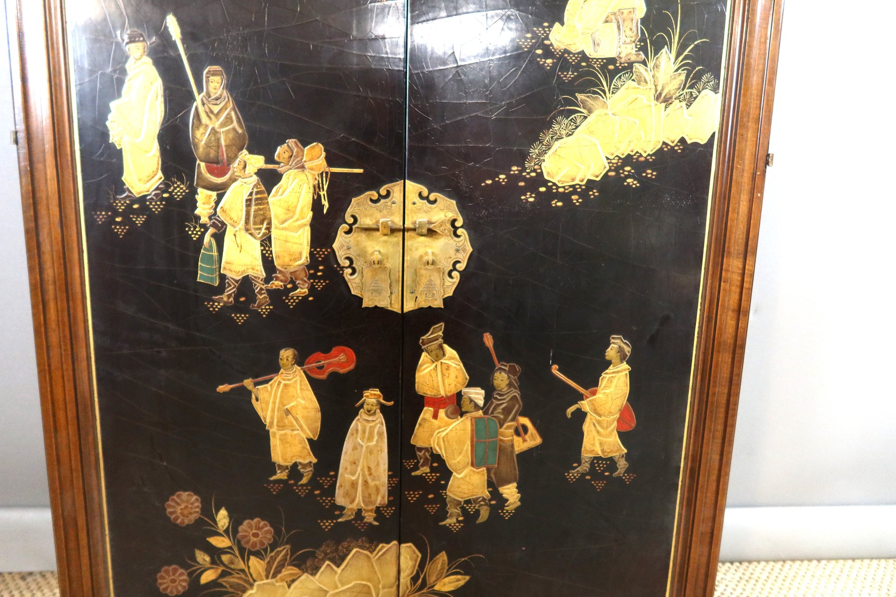 Lacquer Panels, 1890s, Set of 2 for sale at Pamono