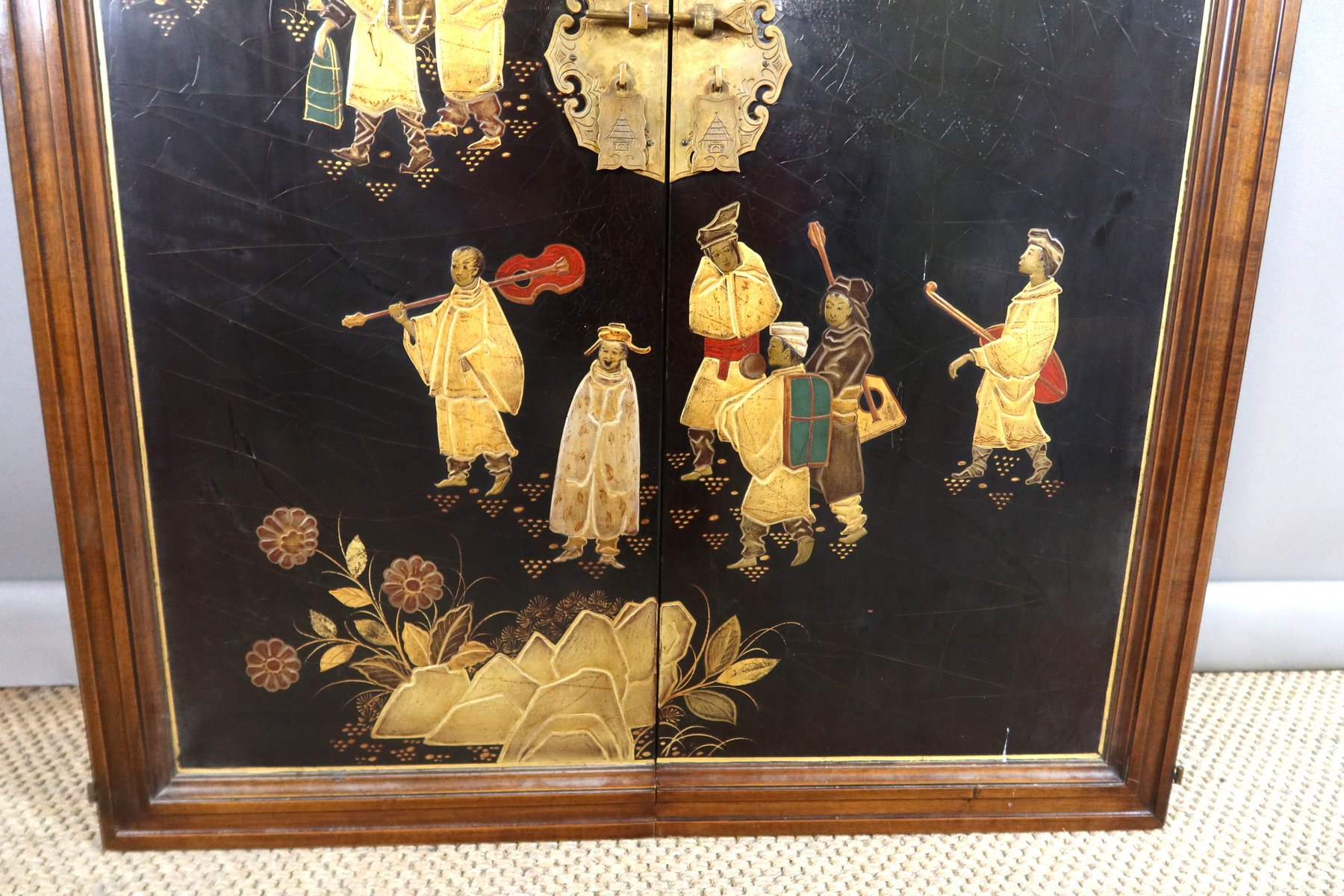 Lacquer Panels, 1890s, Set of 2 for sale at Pamono