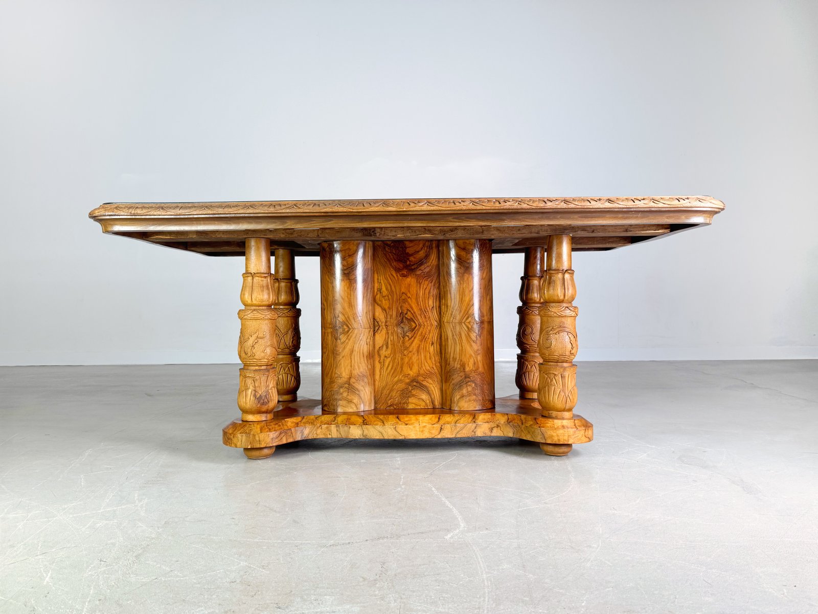 Italian Late Baroque Rococo Dining Table in Walnut from La Permanente ...