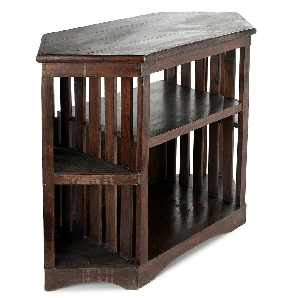 Hexagonal Wooden Storage Unit for sale at Pamono