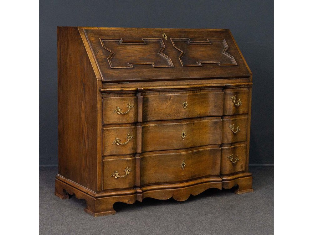 Mid-Century Baroque Style Slanted Flap Secretary for sale at Pamono