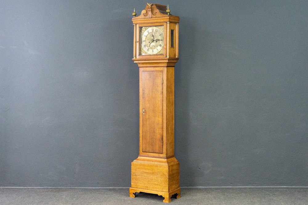 English Oak Grandfather Clock for sale at Pamono
