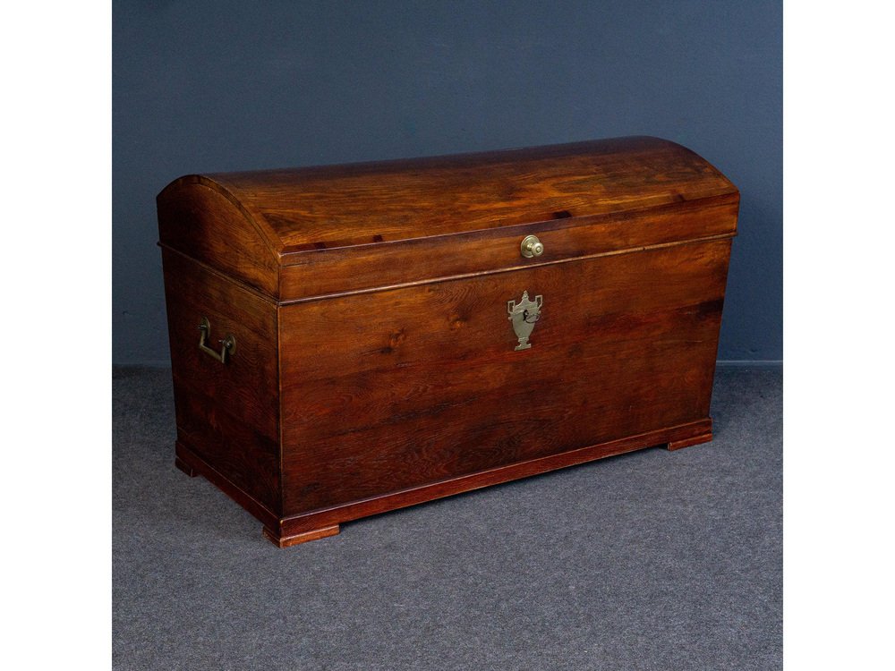 Large Chest Round Lid Chest for sale at Pamono