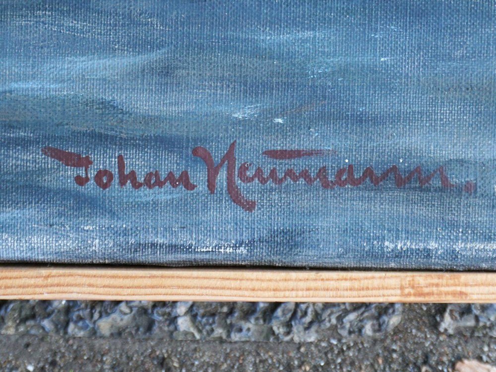 J. Neumann, Marine Ship, Oil Painting for sale at Pamono