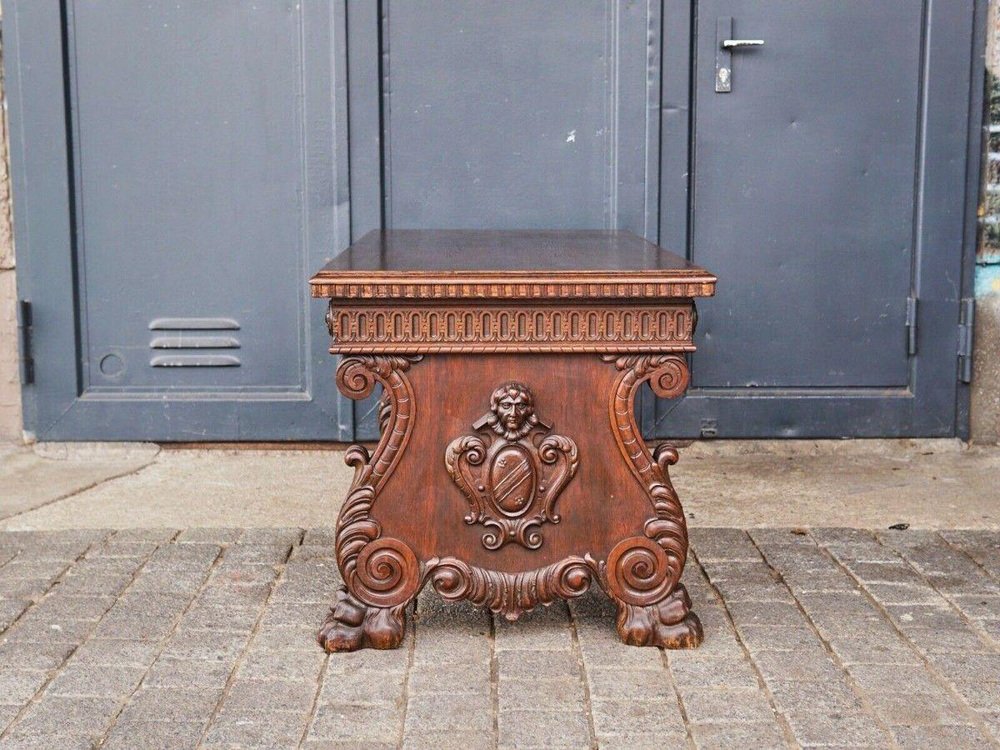 Neo-Renaissance Style Oak Desk for sale at Pamono