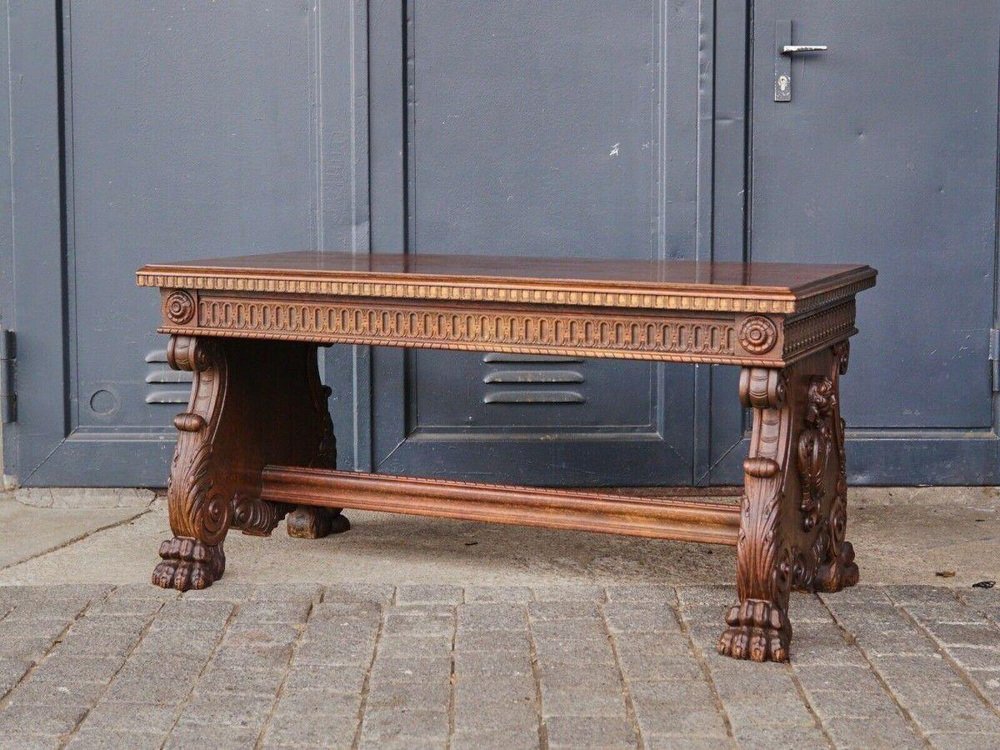 Neo-Renaissance Style Oak Desk for sale at Pamono
