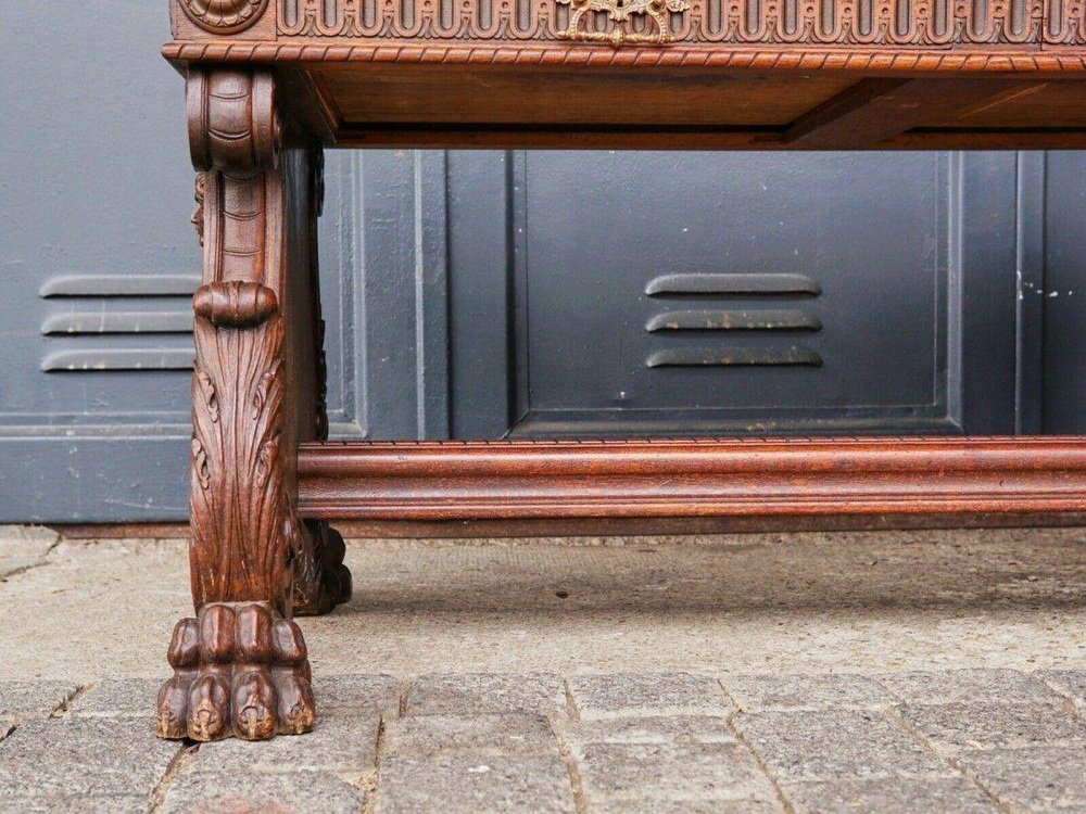 Neo-Renaissance Style Oak Desk for sale at Pamono