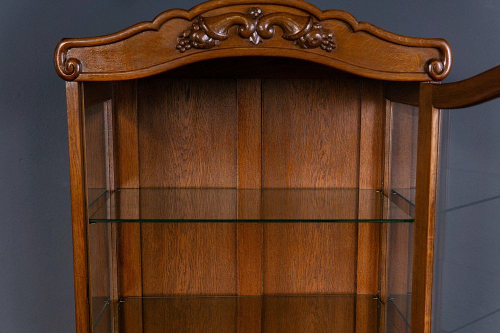 Vintage Brown Display Cabinet for sale at Pamono