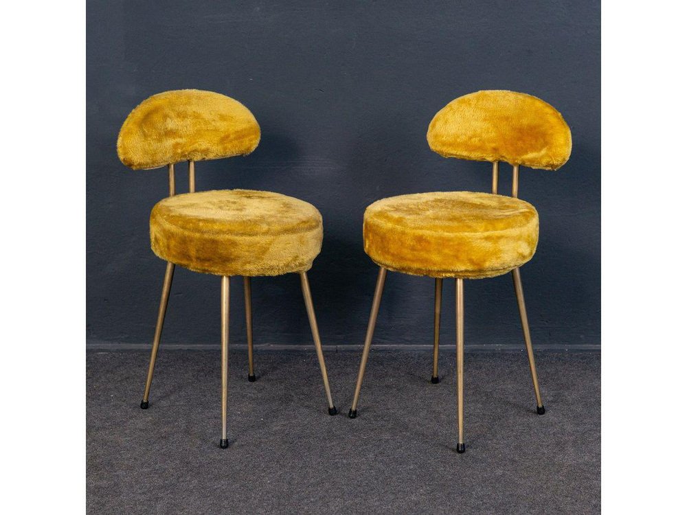 Vintage Yellow Cocktail Chair for sale at Pamono