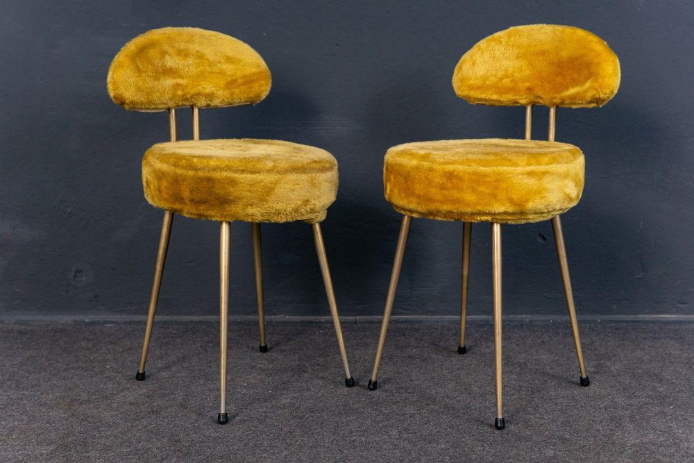 Vintage Yellow Cocktail Chair for sale at Pamono