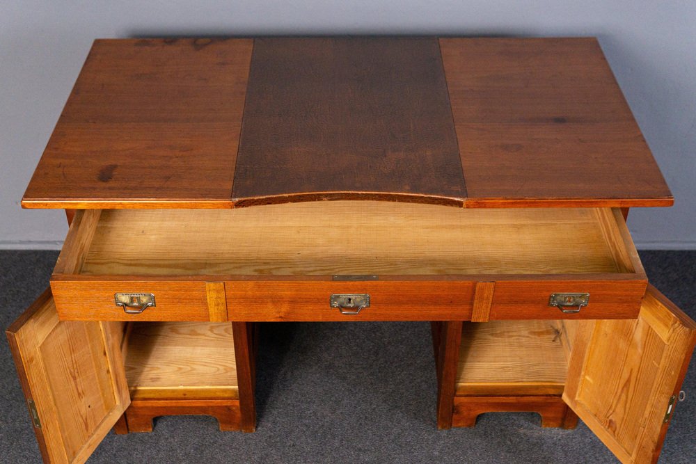 Art Nouveau Desk in Pine for sale at Pamono