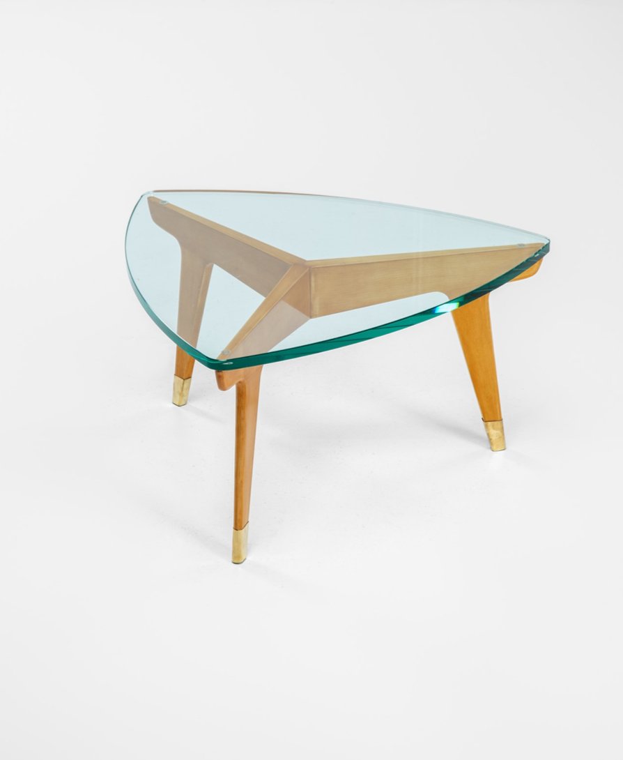 Triangular-Shaped Coffee Table by Gio Ponti, 1950s for sale at Pamono