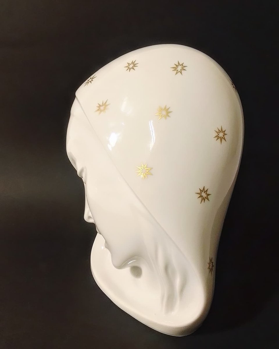 Porcelain Face of the Madonna by Angelo Biancini for Società Ceramica ...