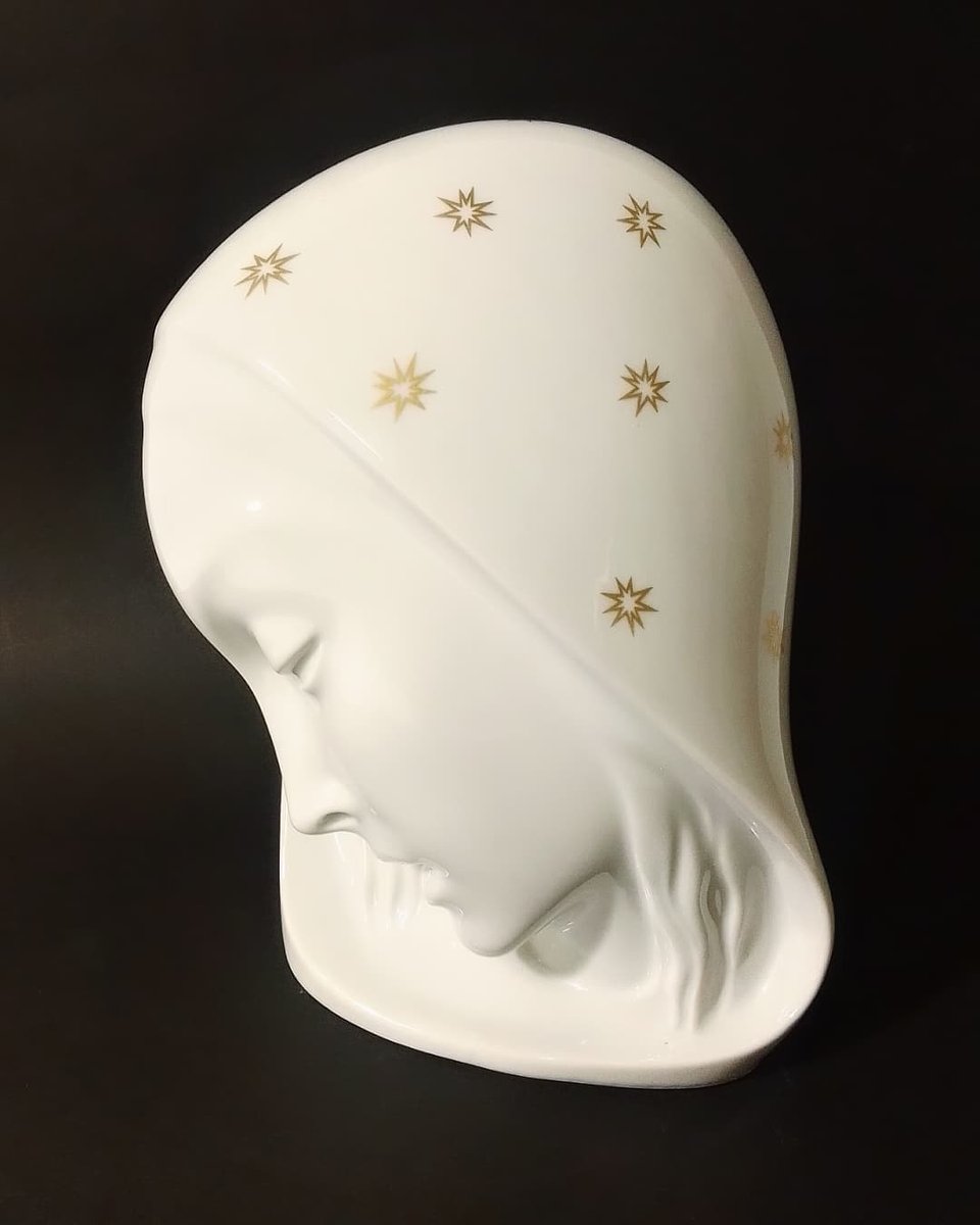 Porcelain Face of the Madonna by Angelo Biancini for Società Ceramica ...