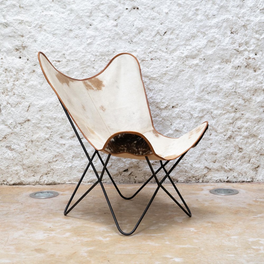BKF Butterfly Chair in Cowhide Leather, 2000 for sale at Pamono