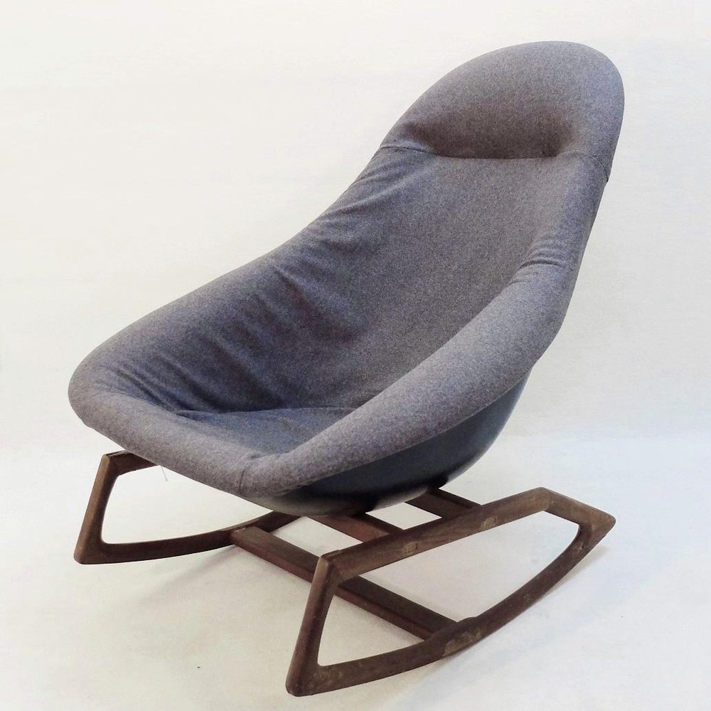 Gemini Rocking Chair by Walter S. Chenery for Lurashell, 1960s for sale ...