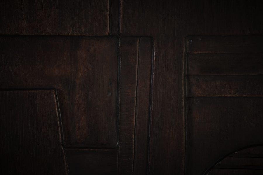 Large Abstract Wooden Wall Relief by Nerone & Patuzzi for Gruppo Np2 ...