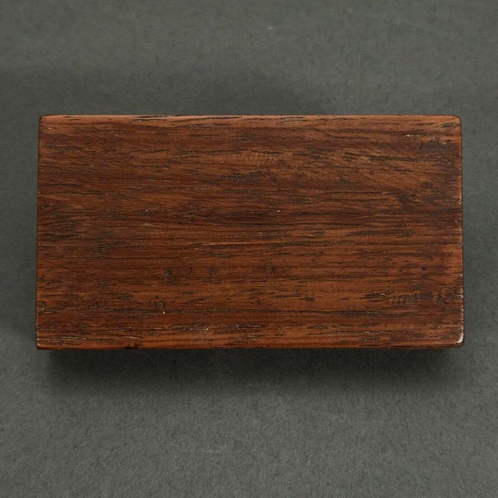 Hand Carved Wooden Companion Box with Foliage Decoration for sale at Pamono