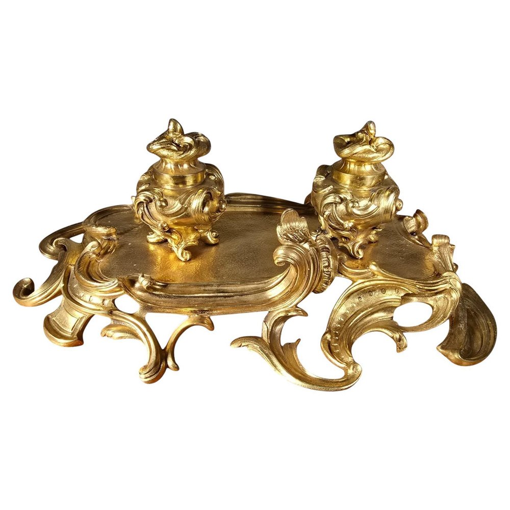 French Baroque Style Inkwell, 19th Century for sale at Pamono