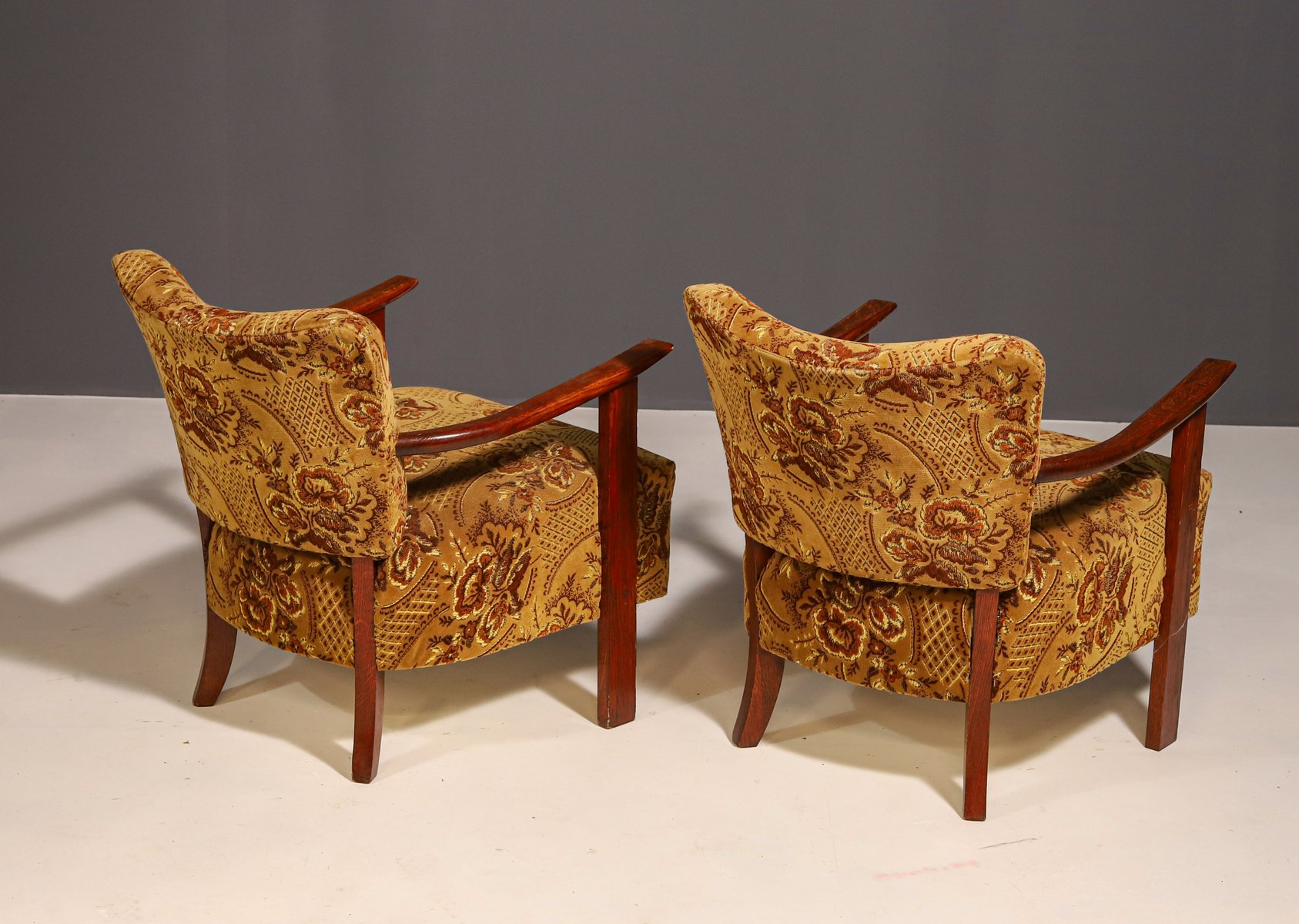 Set of Vintage Art Deco Chairs, 1930s for sale at Pamono
