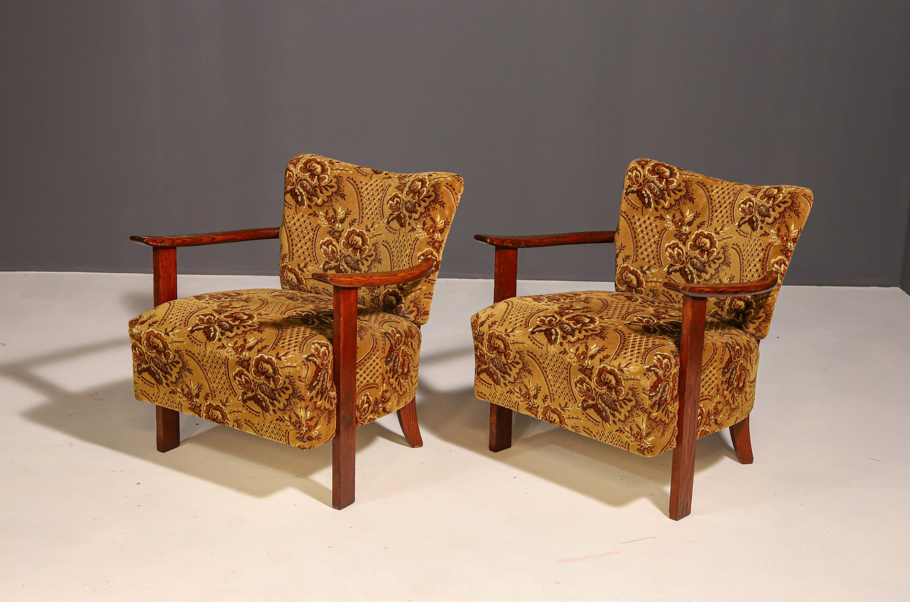 Set of Vintage Art Deco Chairs, 1930s for sale at Pamono