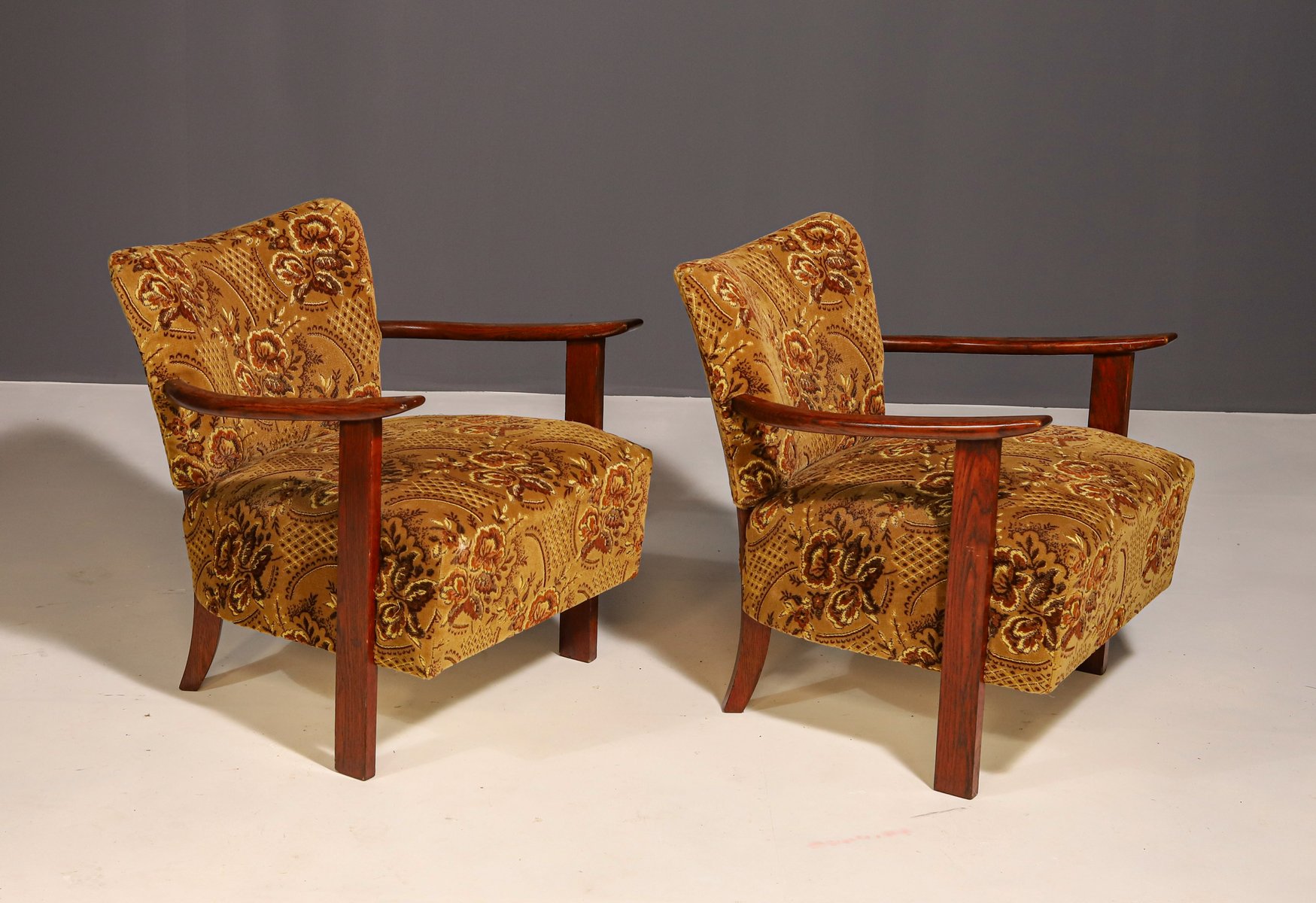 Set of Vintage Art Deco Chairs, 1930s for sale at Pamono