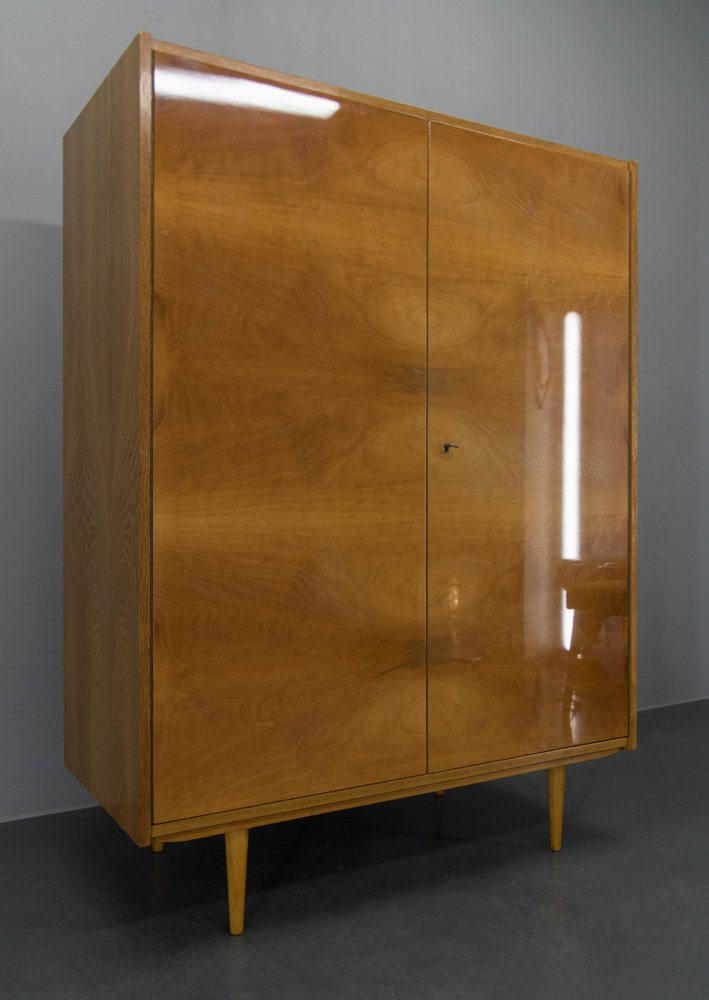 Mid-Century Modern Wardrobe with High Gloss Finish, 1970s for sale at ...