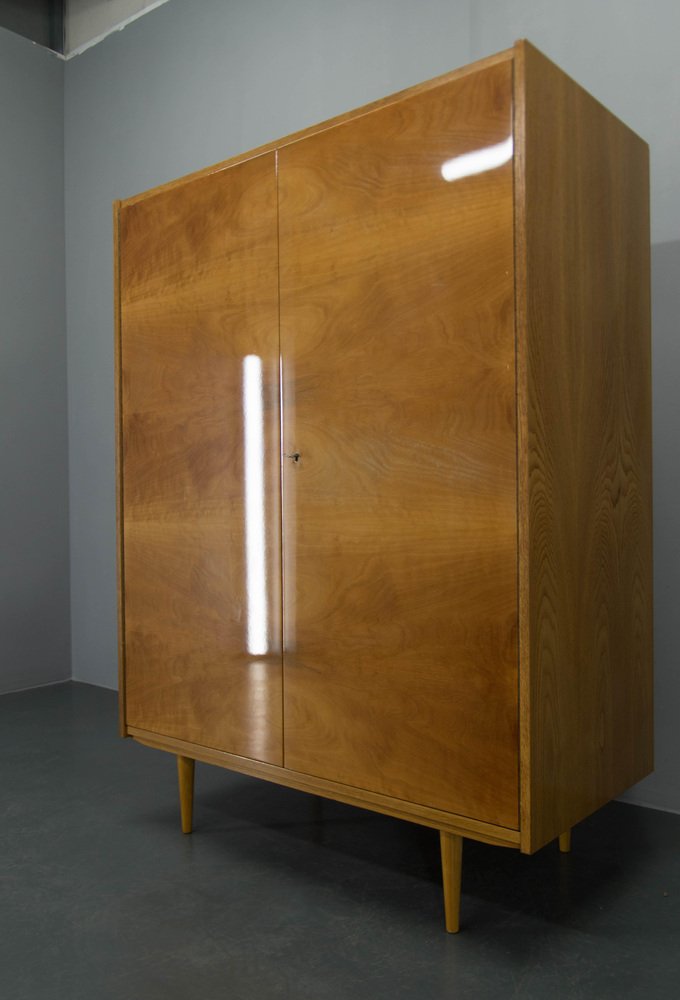 Mid-Century Modern Wardrobe with High Gloss Finish, 1970s for sale at ...