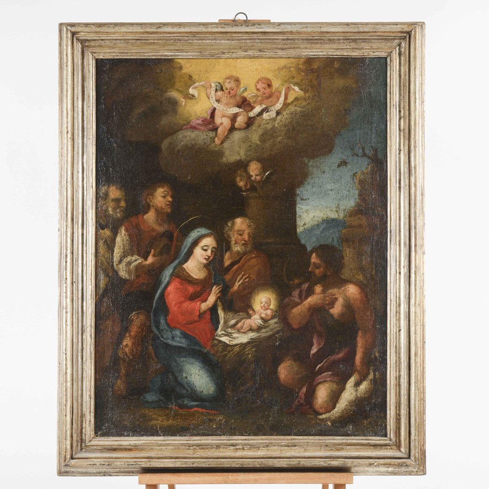 Nativity, 1500s, Oil on Canvas for sale at Pamono