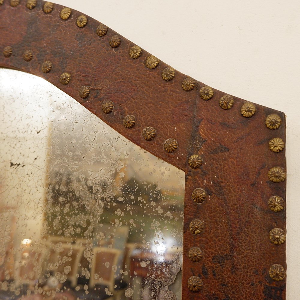 Mid-Century Flower Studded Mirror for sale at Pamono