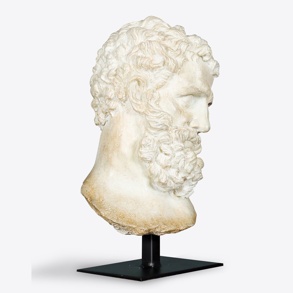 Hercules Bust on Stand from Pure White Lines for sale at Pamono