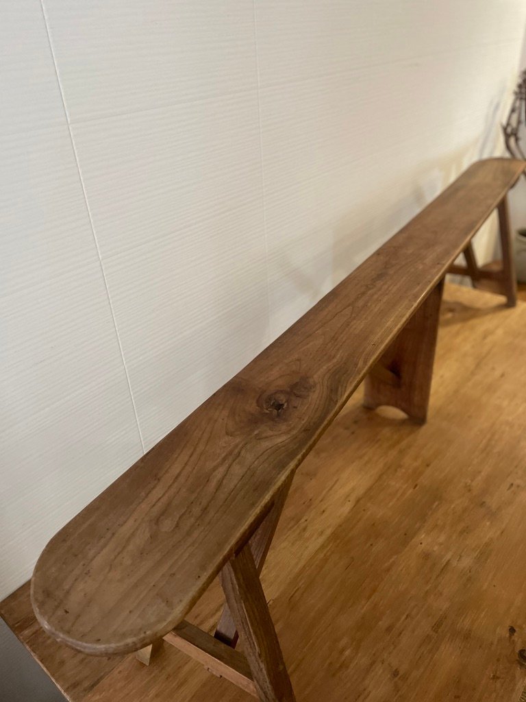 French Elm Bench for sale at Pamono