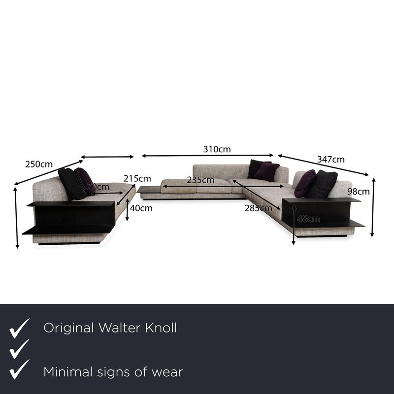 Yuuto Fabric Corner Sofa from Walter Knoll for sale at Pamono
