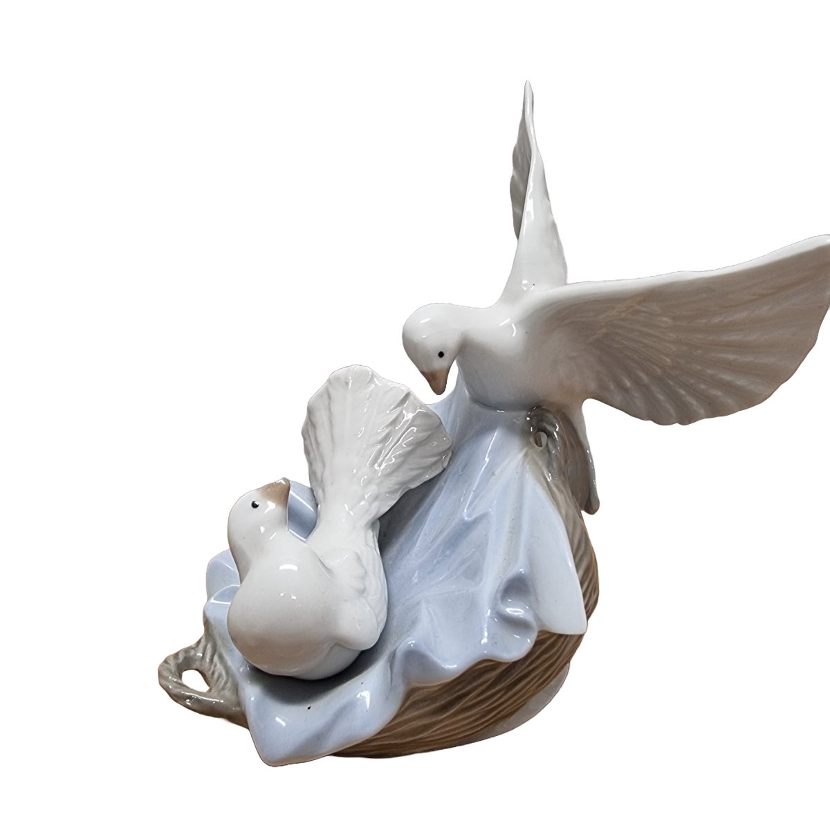 Vintage Spanish Porcelain Doves from Tengra, 1970s for sale at Pamono
