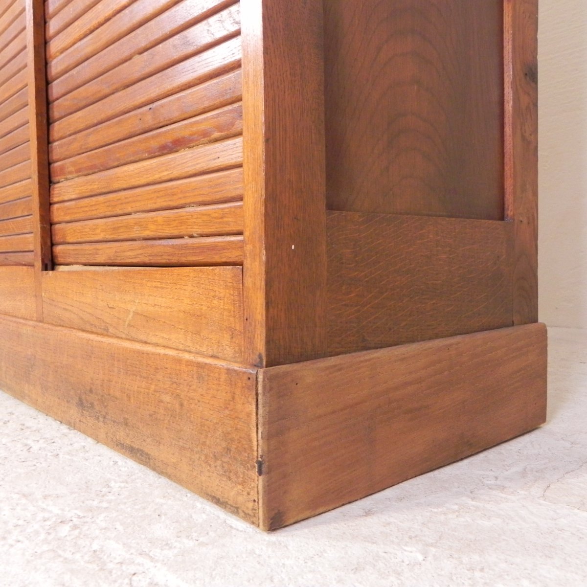 Oak Roller Shutter Cabinet, 1930s for sale at Pamono