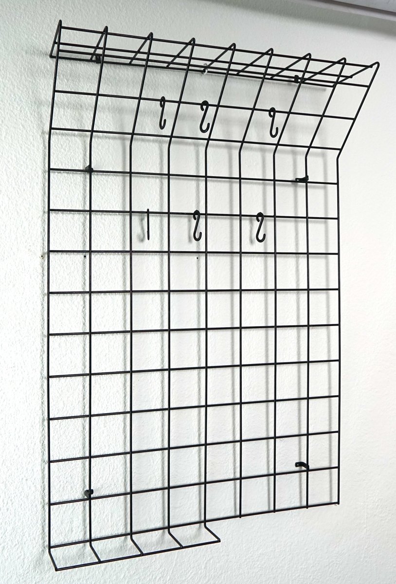 Mid-Century Modern German Black Coat Rack, 1960s for sale at Pamono