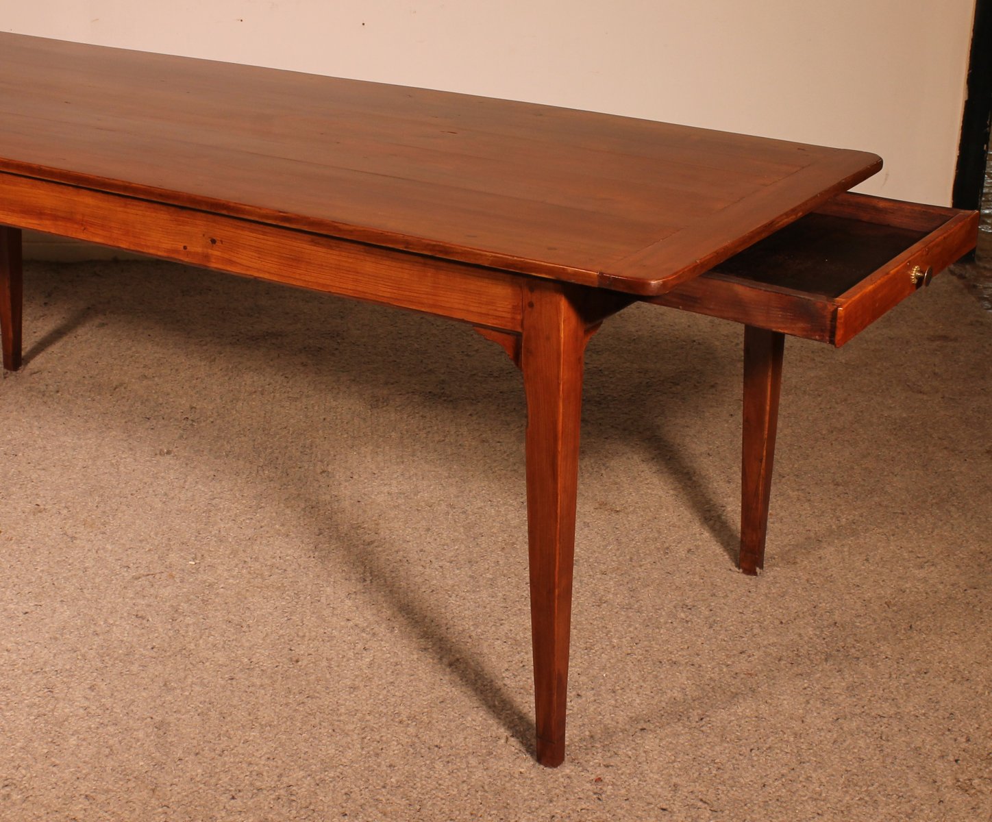 Antique Refectory Table in Cherry Wood for sale at Pamono