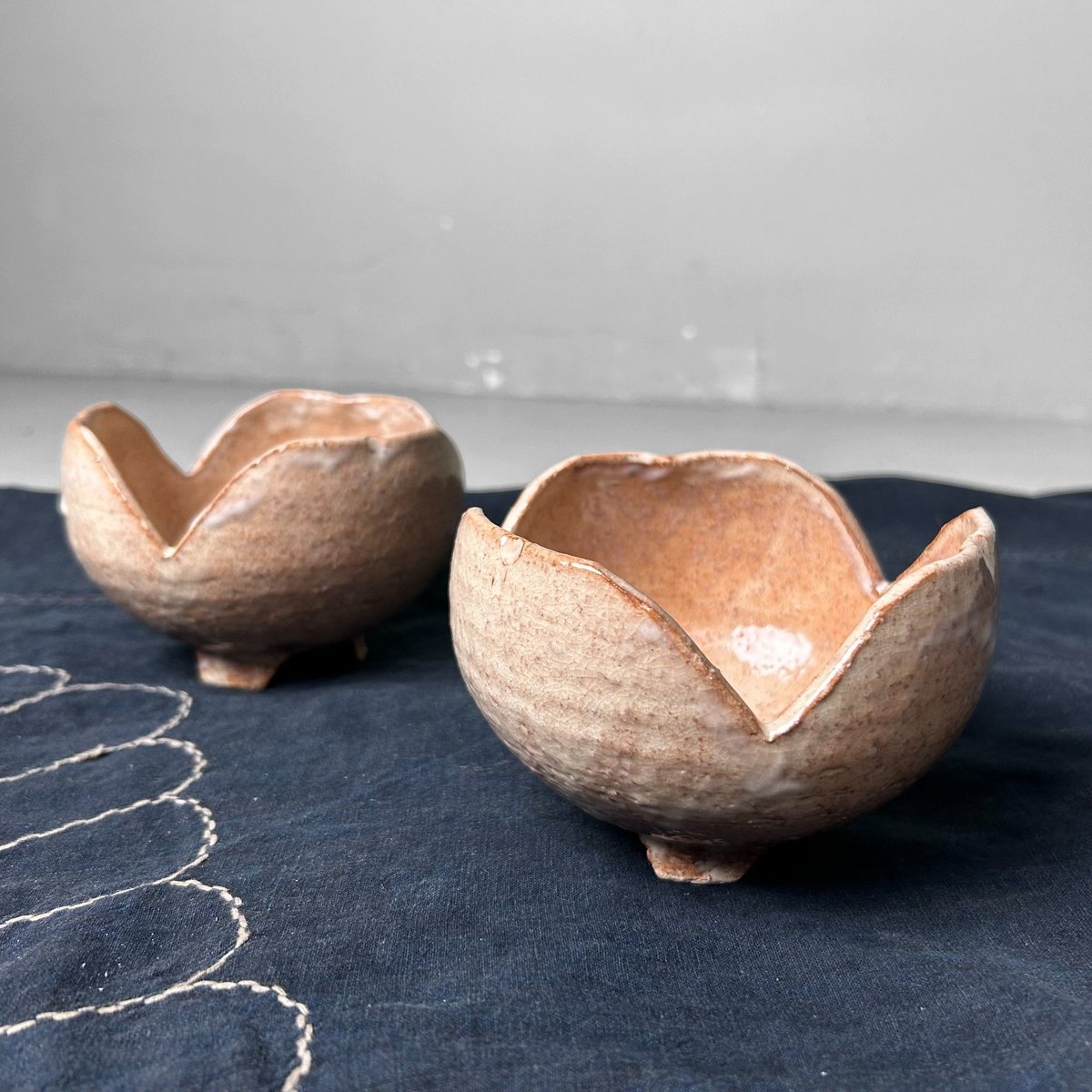 Traditional Kaiseki Wari-Sansho Mukozuke Dining Bowls, Japan, 1970s ...