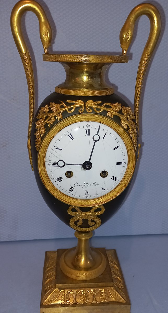 Napoleonic Empire Vase Clock for sale at Pamono