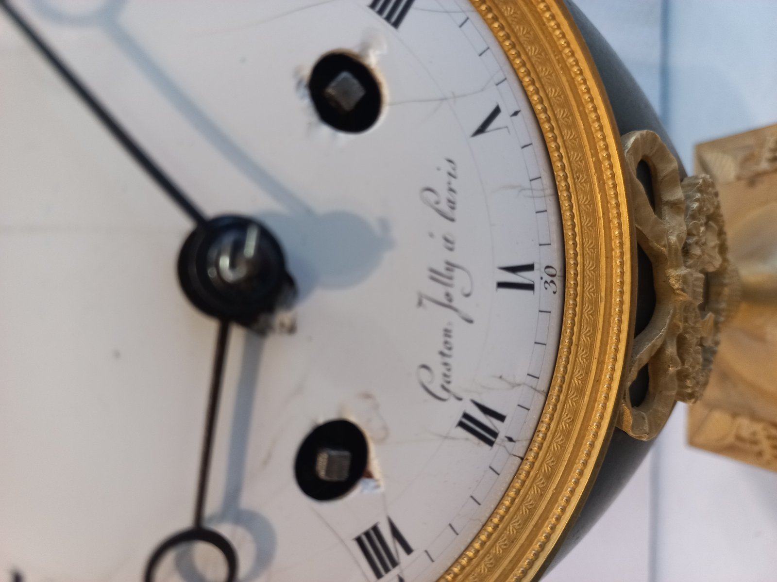 Napoleonic Empire Vase Clock for sale at Pamono