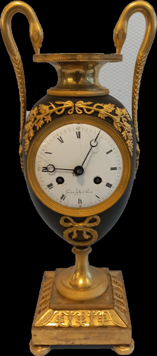 Napoleonic Empire Vase Clock for sale at Pamono
