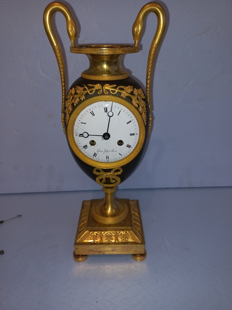 Napoleonic Empire Vase Clock for sale at Pamono