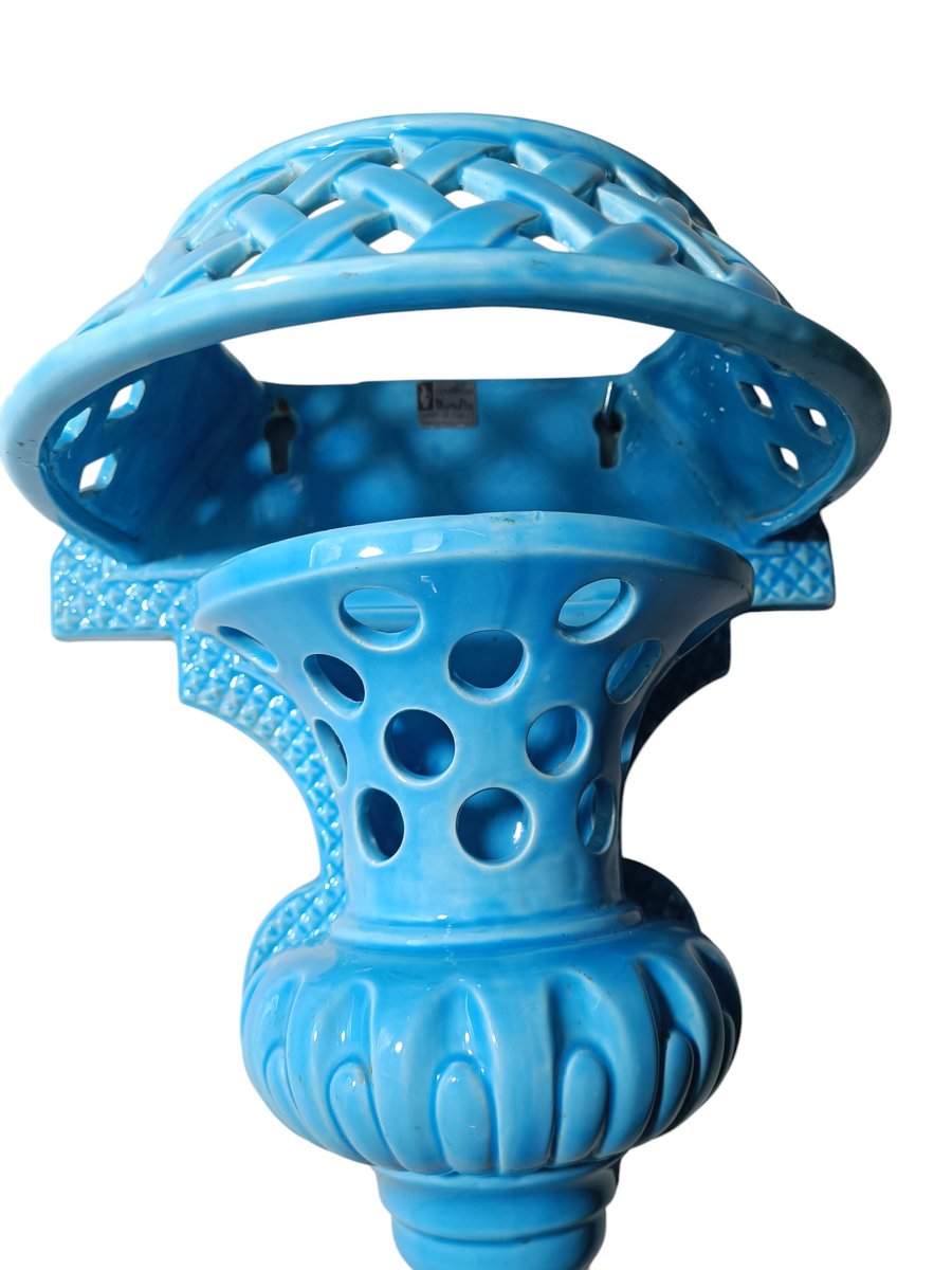 Vintage Blue Ceiling Lamp for sale at Pamono