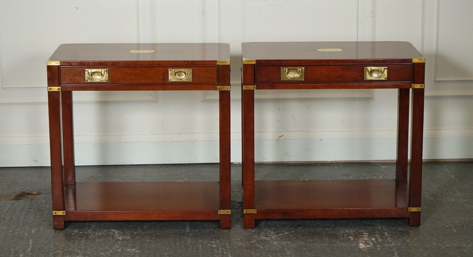 Reh Kennedy Campaign Bedside Tables from Harrods, Set of 2 for sale at ...