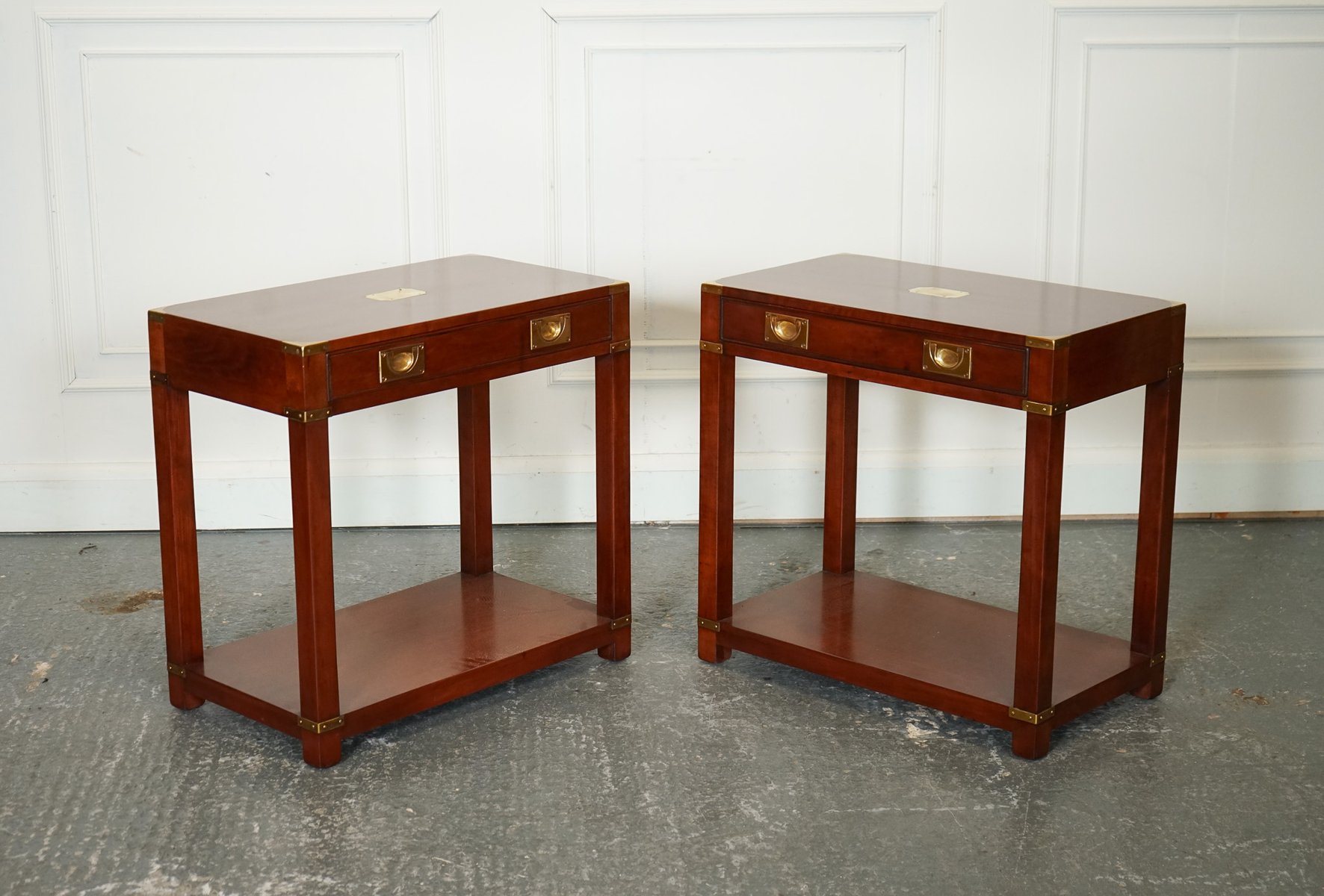 Reh Kennedy Campaign Bedside Tables from Harrods, Set of 2 for sale at ...