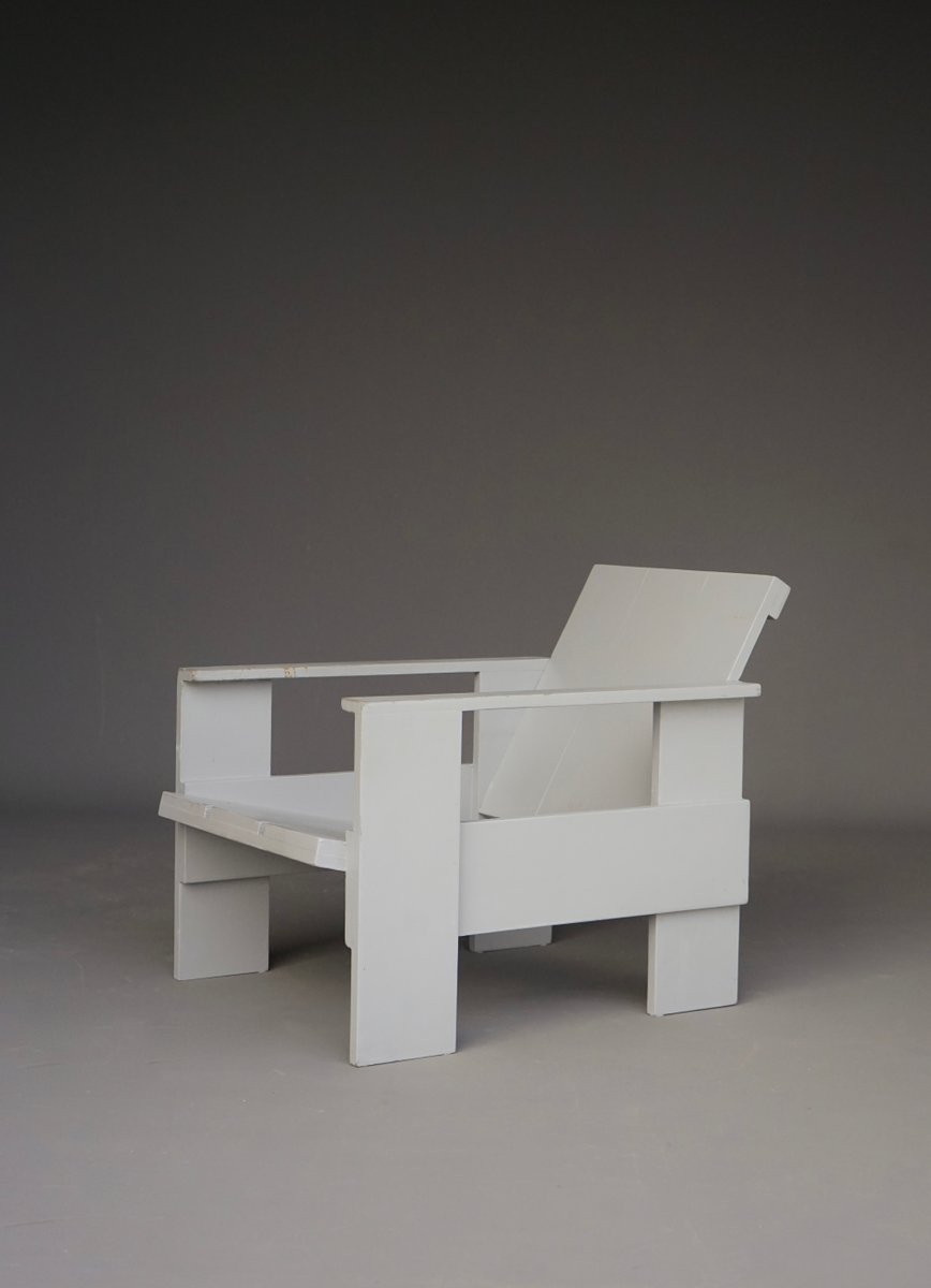 Plywood Crate Chair attributed to Gerrit Rietveld, 1970s for sale at Pamono