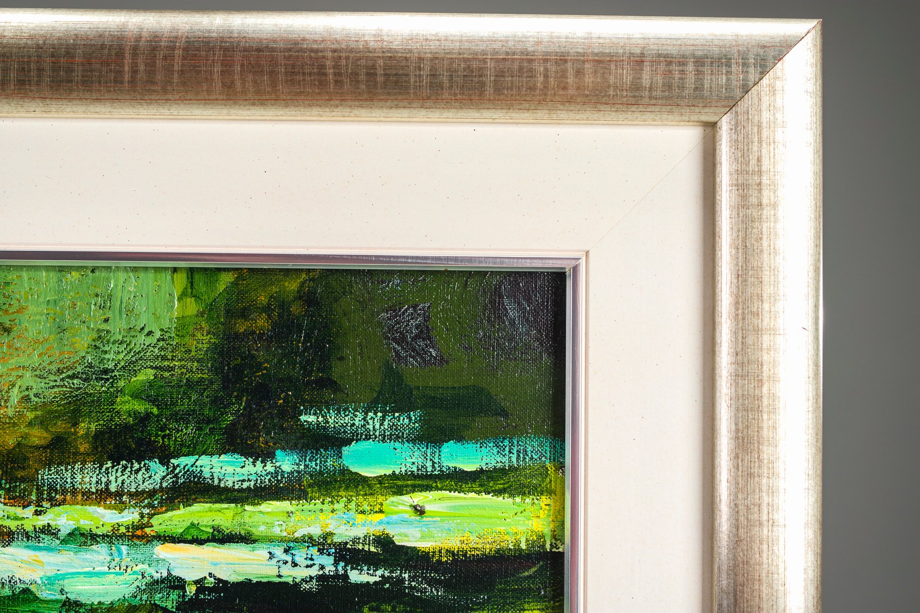 H.Hess, Water Lilies, 1980s, Oil on Canvas for sale at Pamono