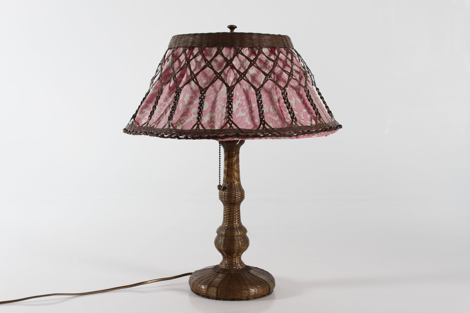 Arts and Crafts Pull Chain Table Lamp, 1930s for sale at Pamono